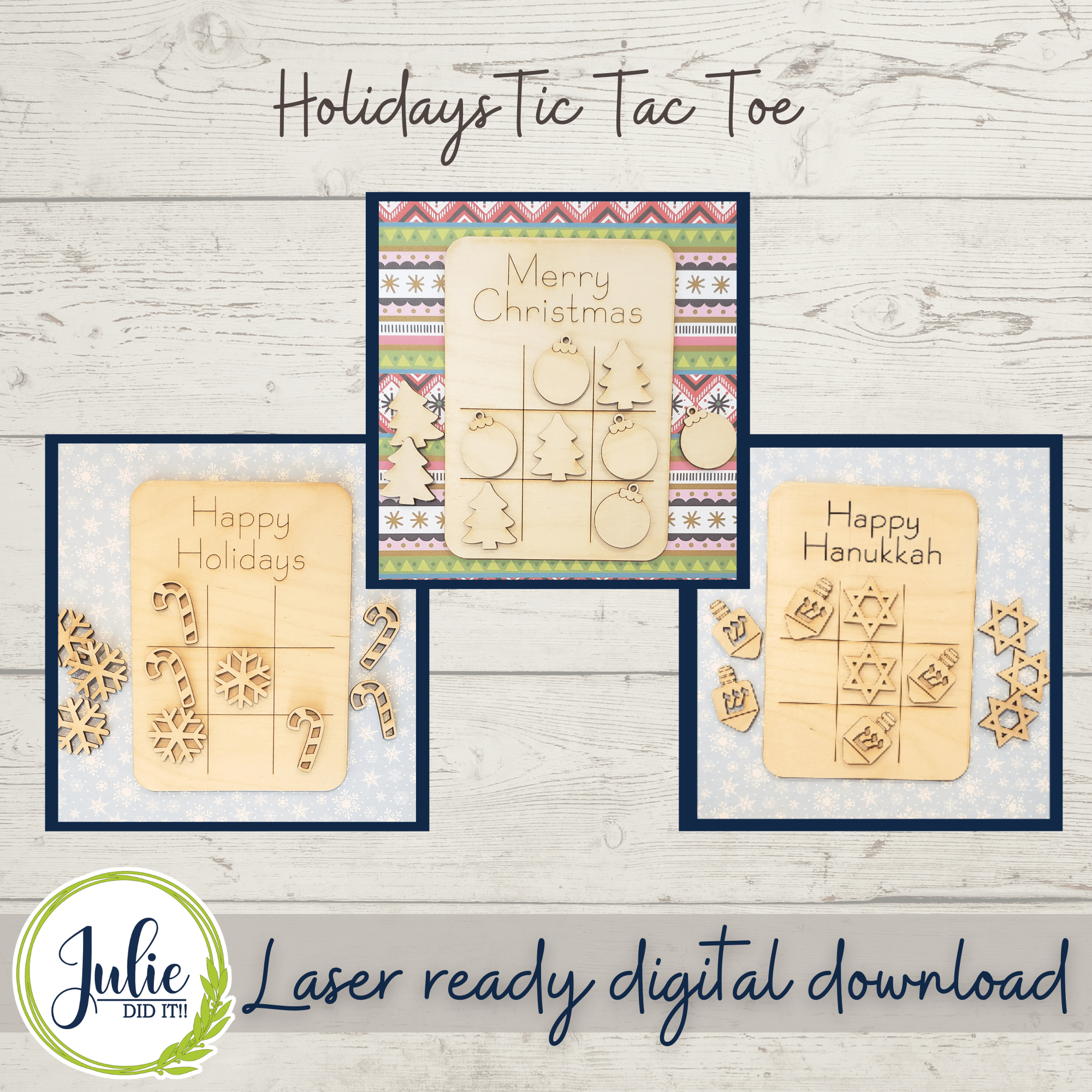 Holiday Tic Tac Toe - FREE FILE – Julie Did It Studios