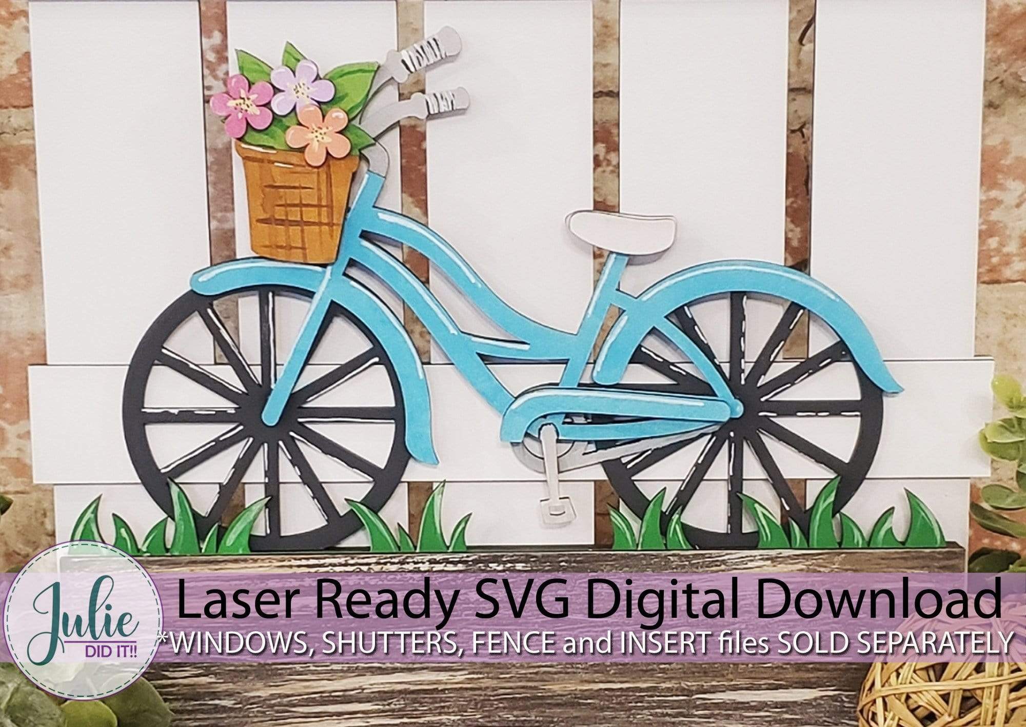 Bicycle Window Box Insert – Julie Did It Studios