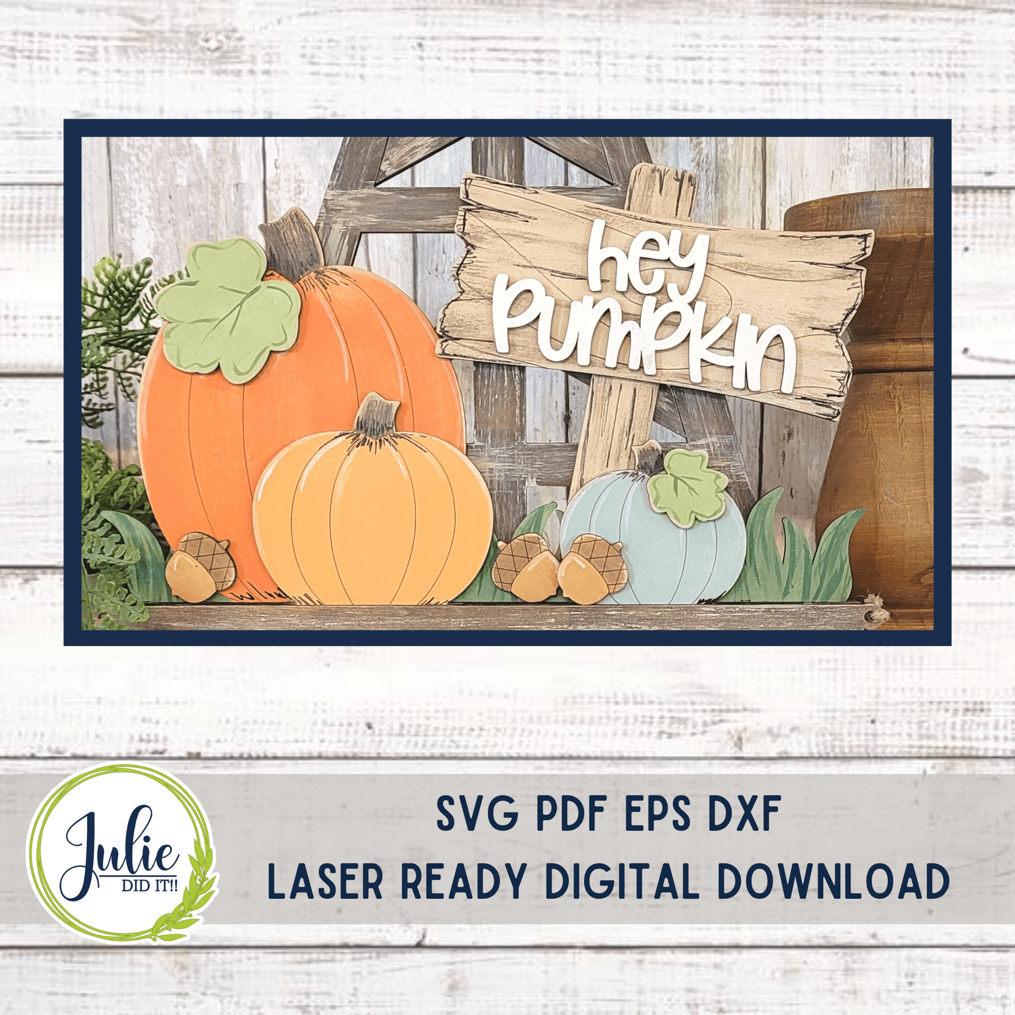 Hey Pumpkin Window Box Insert – Julie Did It Studios