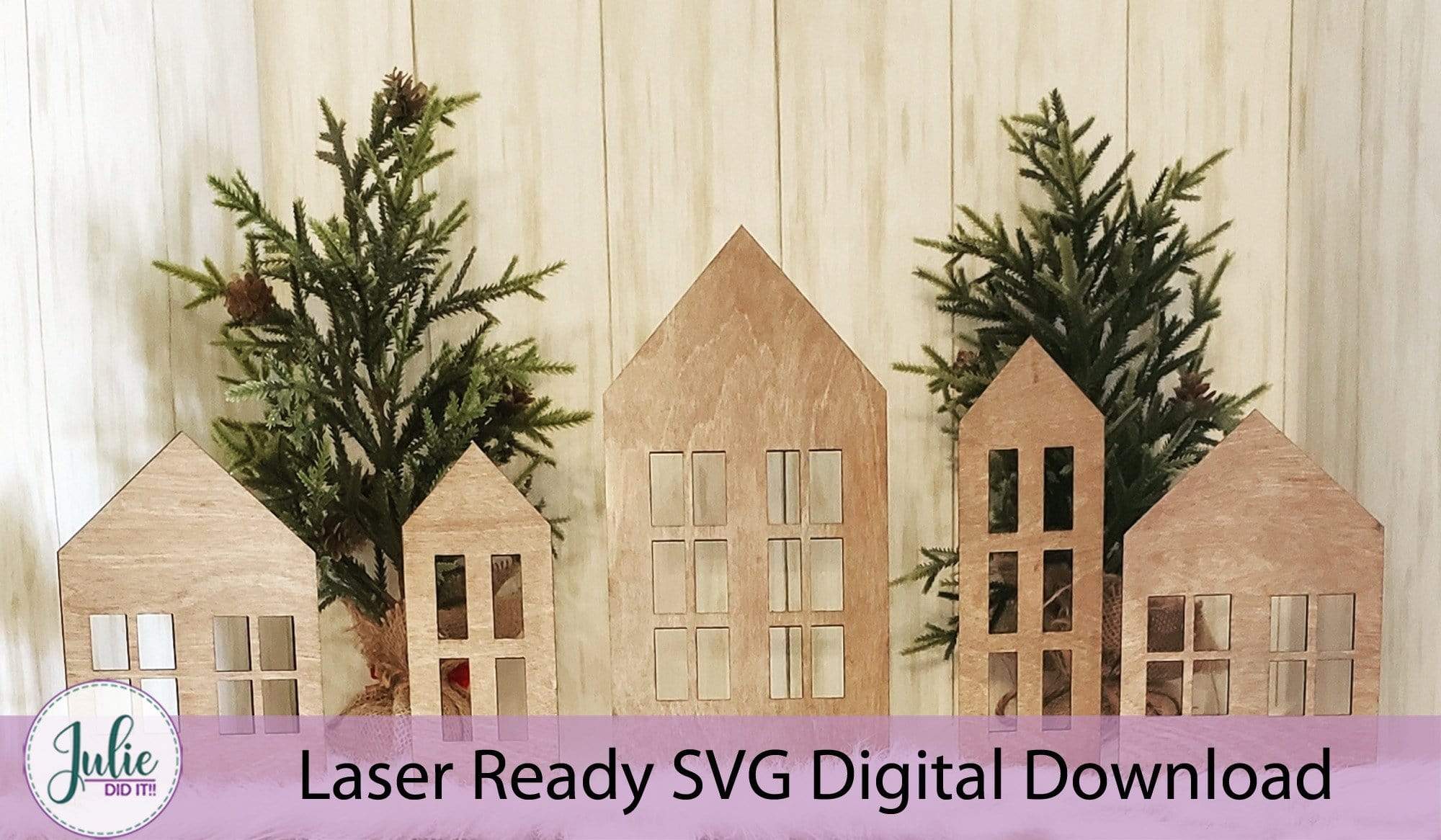 Rustic House Shelf Sitters – Julie Did It Studios