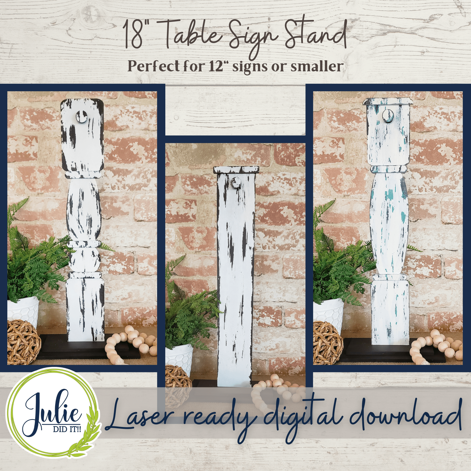Table Sign Stand – Julie Did It Studios